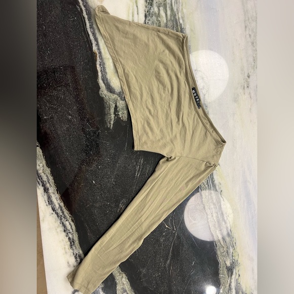 Motel Rocks | Tops | Motel Rocks Asymmetrical One Sleeve Olive Going ...